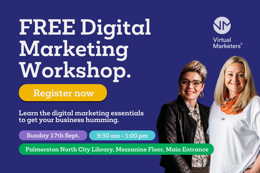 FREE Digital Marketing Workshop - Sept 17th, Palmerston North